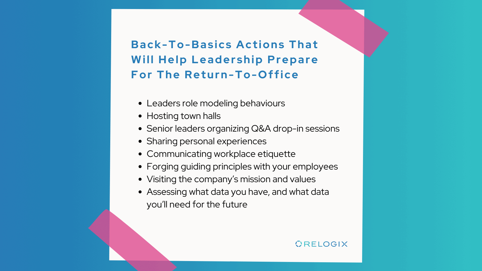 21 Questions Before Building A Return-To-Office Strategy | Relogix